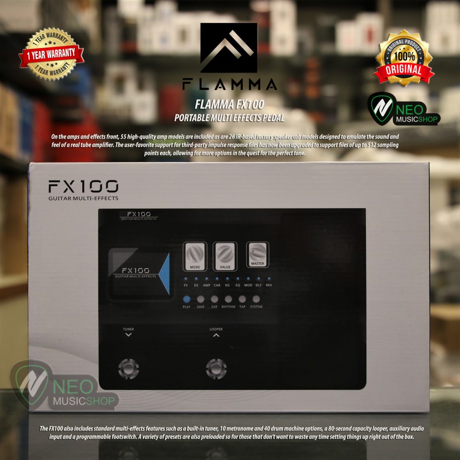 Flamma FX100 Portable Multi Effects Pedal – Neo Music