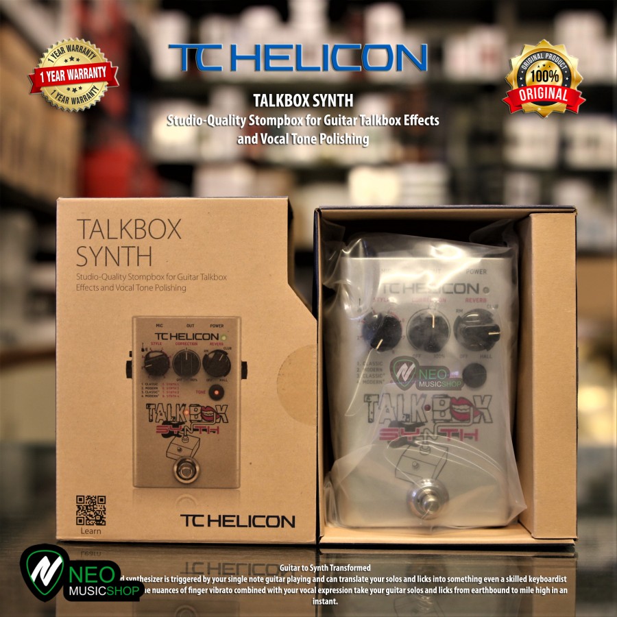 TC Helicon TALKBOX SYNTH Guitar Talkbox Effects n Vocal Tone Polishing ...