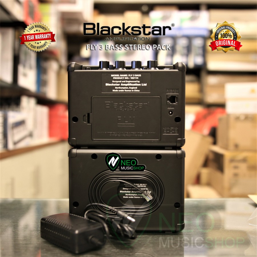Blackstar FLY 3 BASS STEREO PACK 3″ 6w Speaker – Neo Music