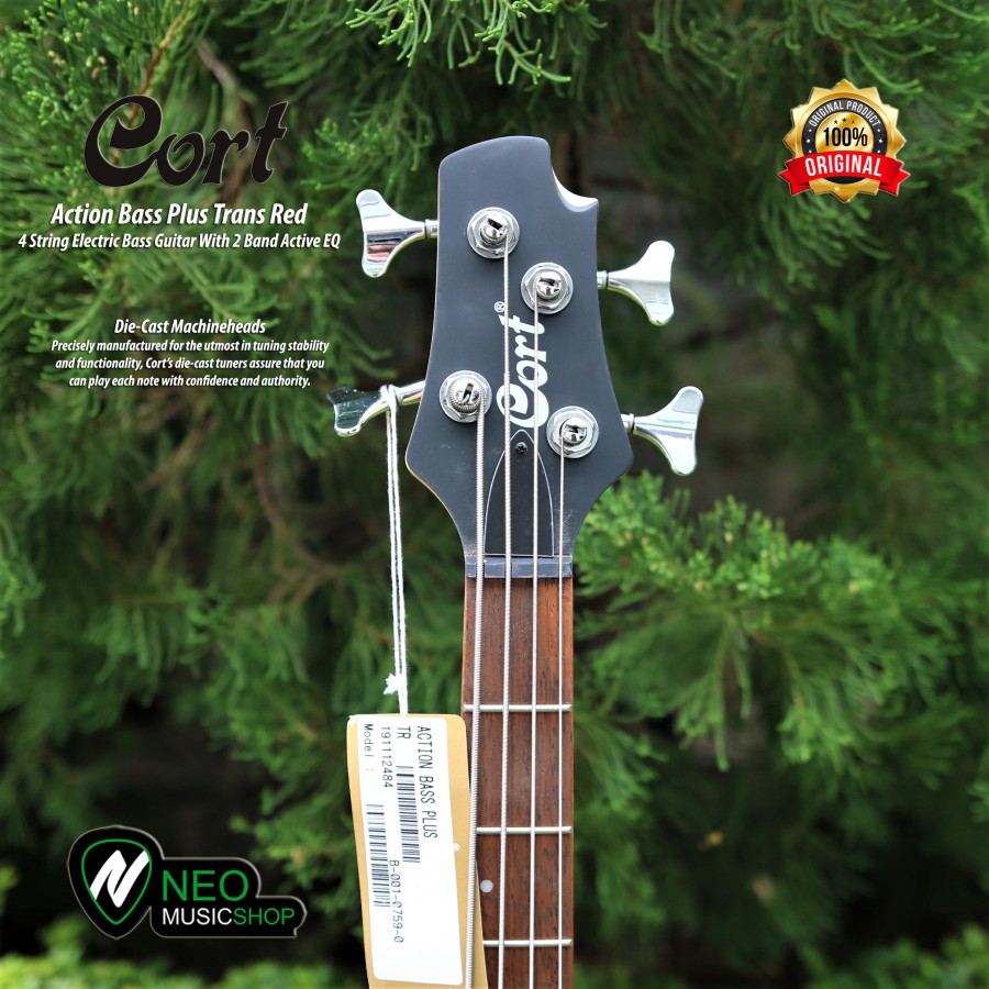 Cort Action Bass Plus TR 4String with Active EQ Electric Bass Guitar ...